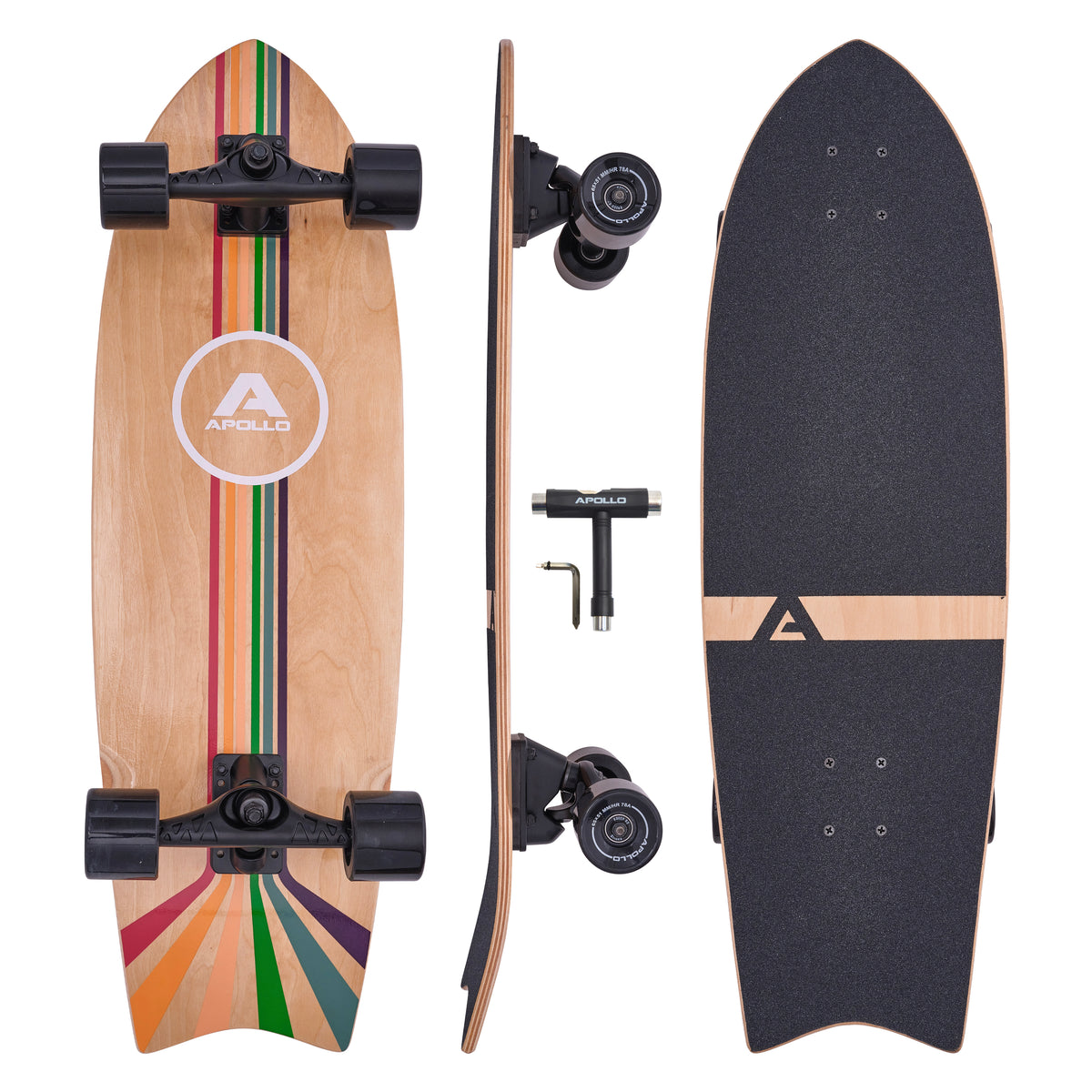Surfskate Board - Stripes – Apollo Funsport Nederland
